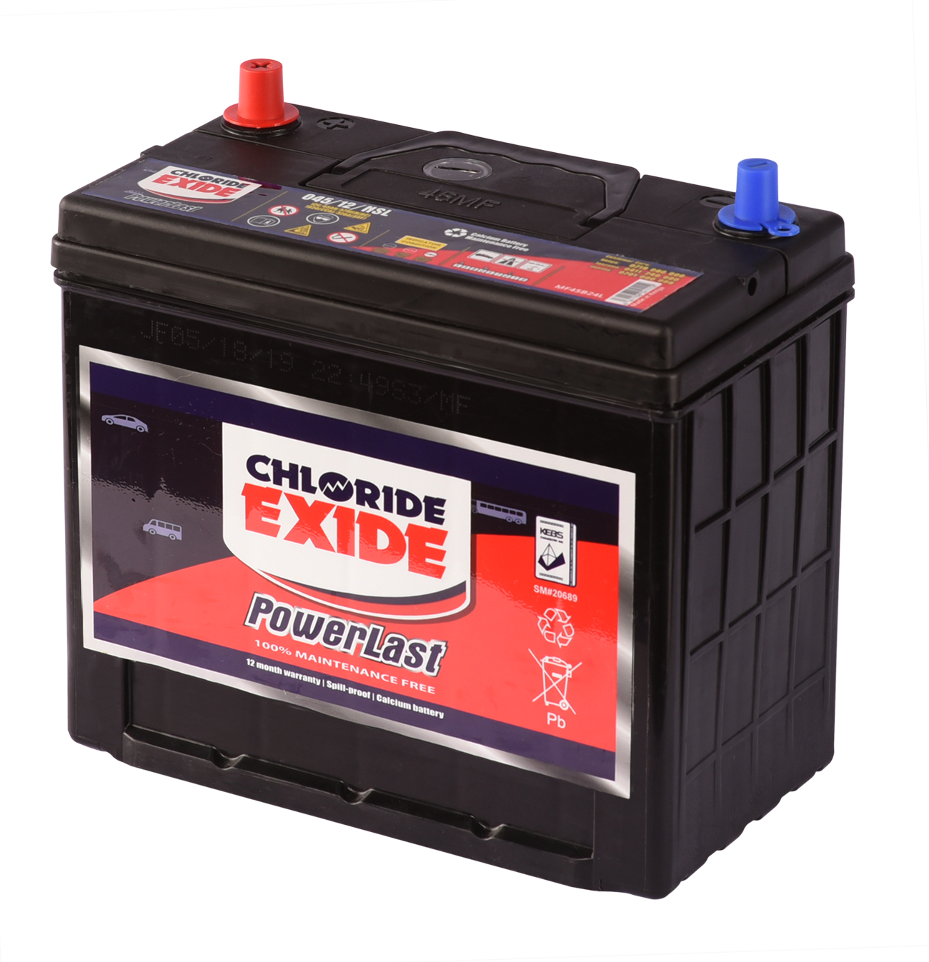 Battery - Chloride exide battery MF45 - Premium Tools and Equipment (K) Ltd